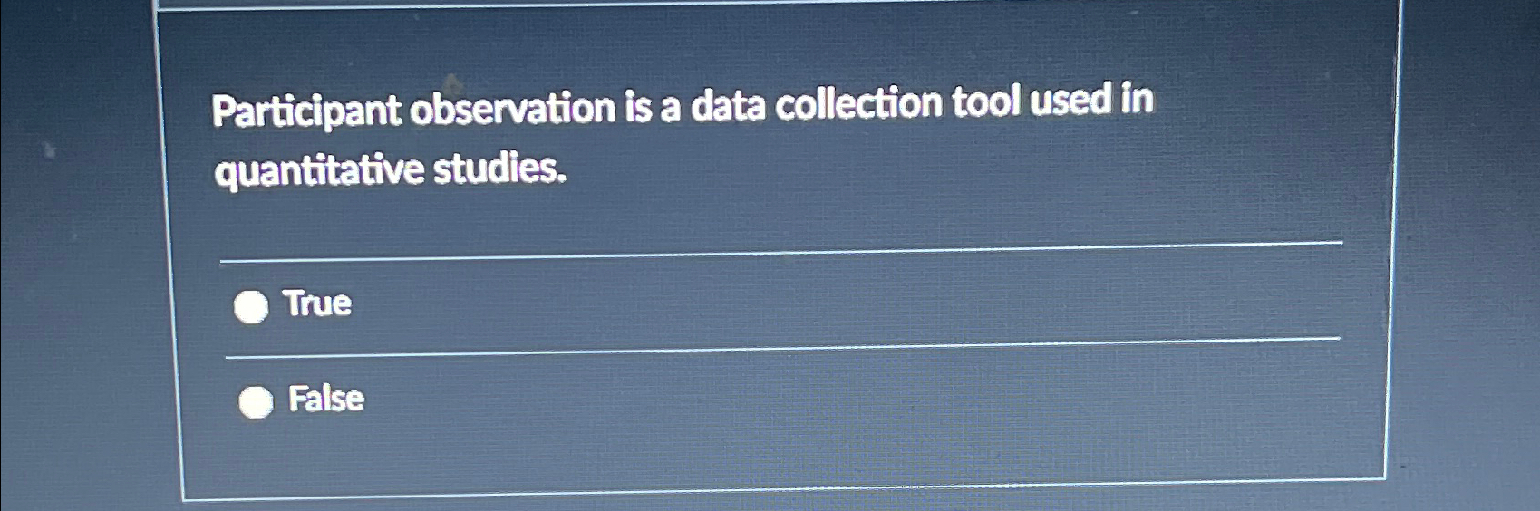 Solved Participant observation is a data collection tool | Chegg.com