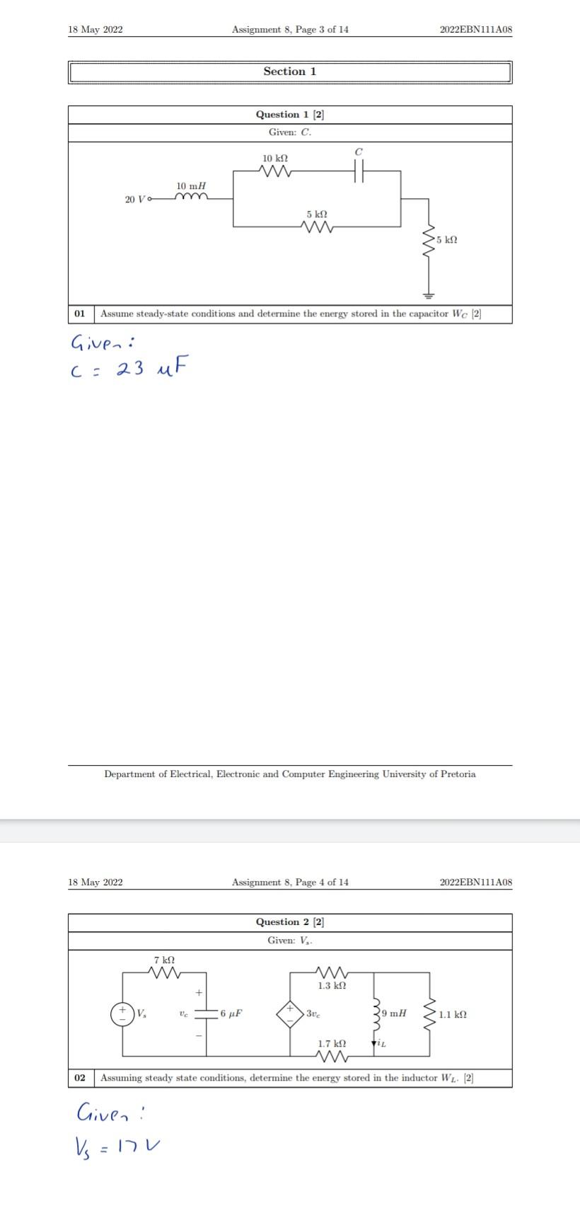 Solved 18 May 2022 Assignment 8, Page 3 of 14 Section 1 | Chegg.com
