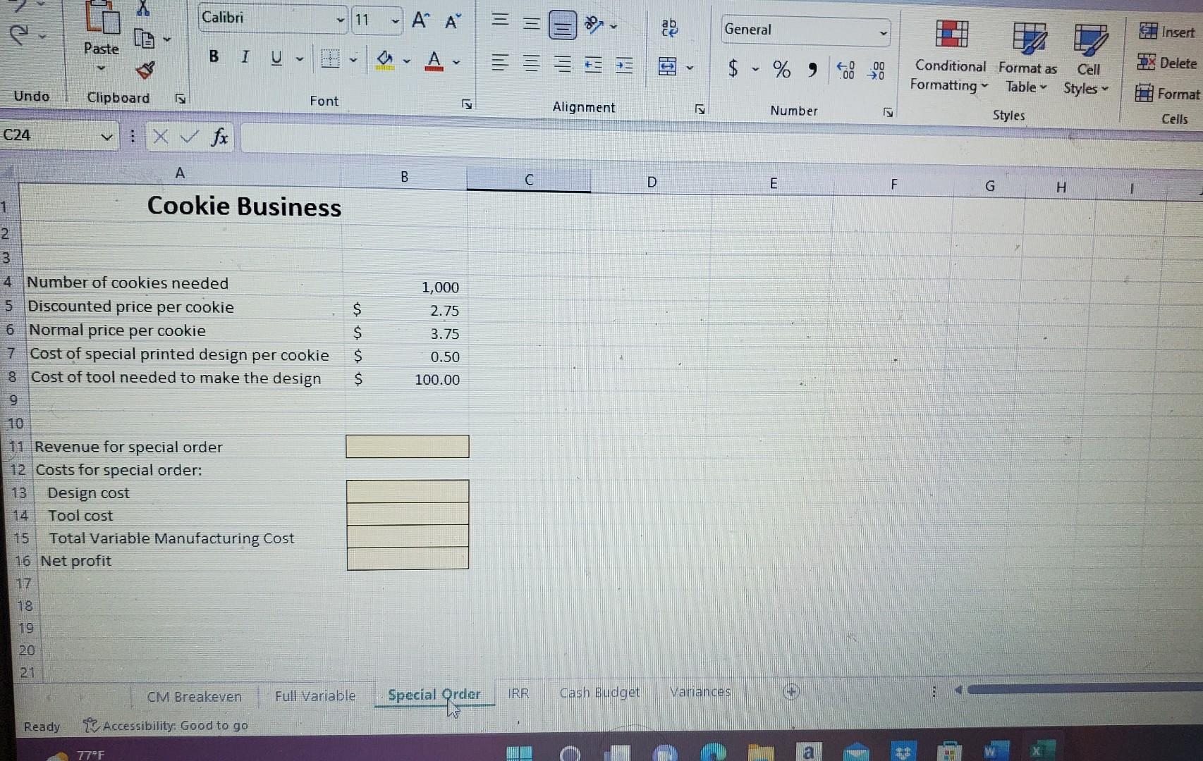 Solved Part 1: Based on the data presented in the Unit VII | Chegg.com