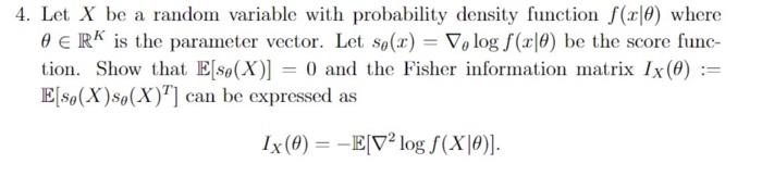 Solved 4. Let X be a random variable with probability | Chegg.com