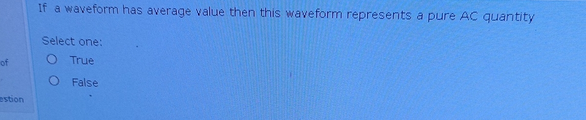 Solved If a waveform has average value then this waveform | Chegg.com