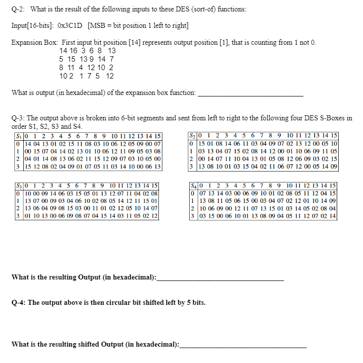 Q-2: What is the result of the following inputs to | Chegg.com