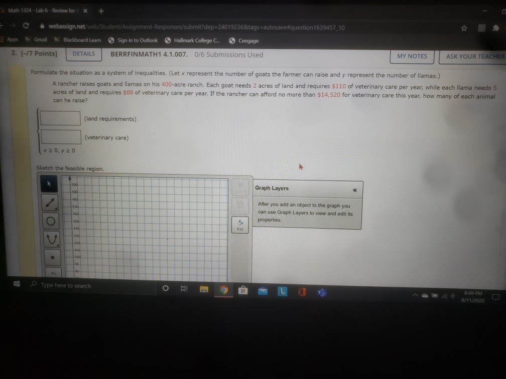 Solved Math 1324 - Lab 6 - Review for X | Chegg.com