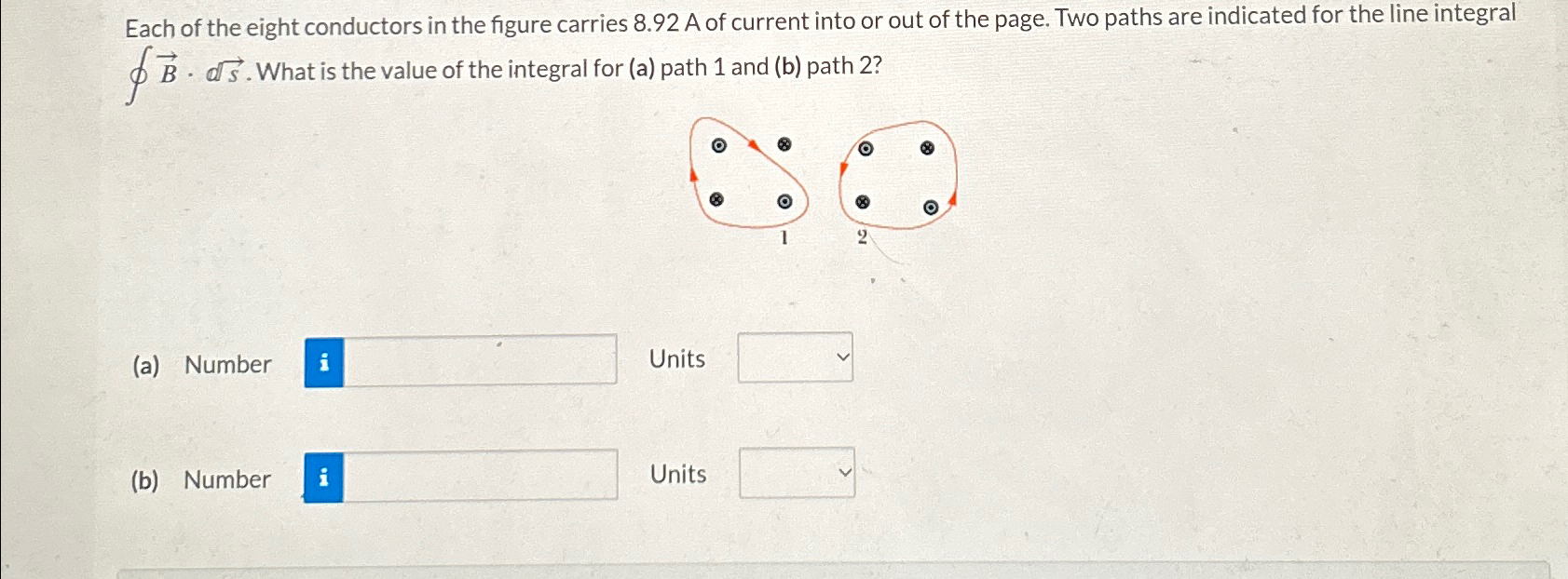 Solved Each of the eight conductors in the figure carries | Chegg.com