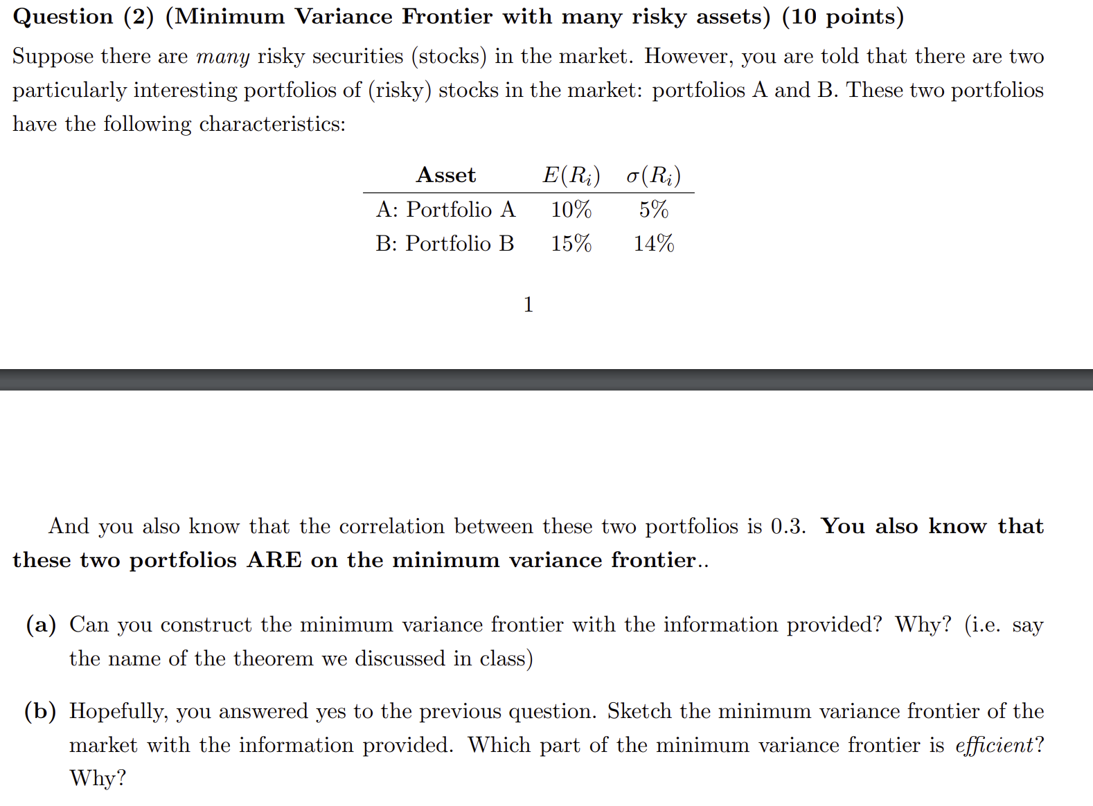 Solved 2B) ﻿Change your framework to include asset A weight | Chegg.com