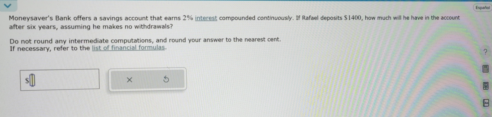 Solved Moneysaver's Bank offers a savings account that earns | Chegg.com