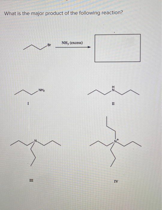 Solved What is the major product of the following reaction? | Chegg.com