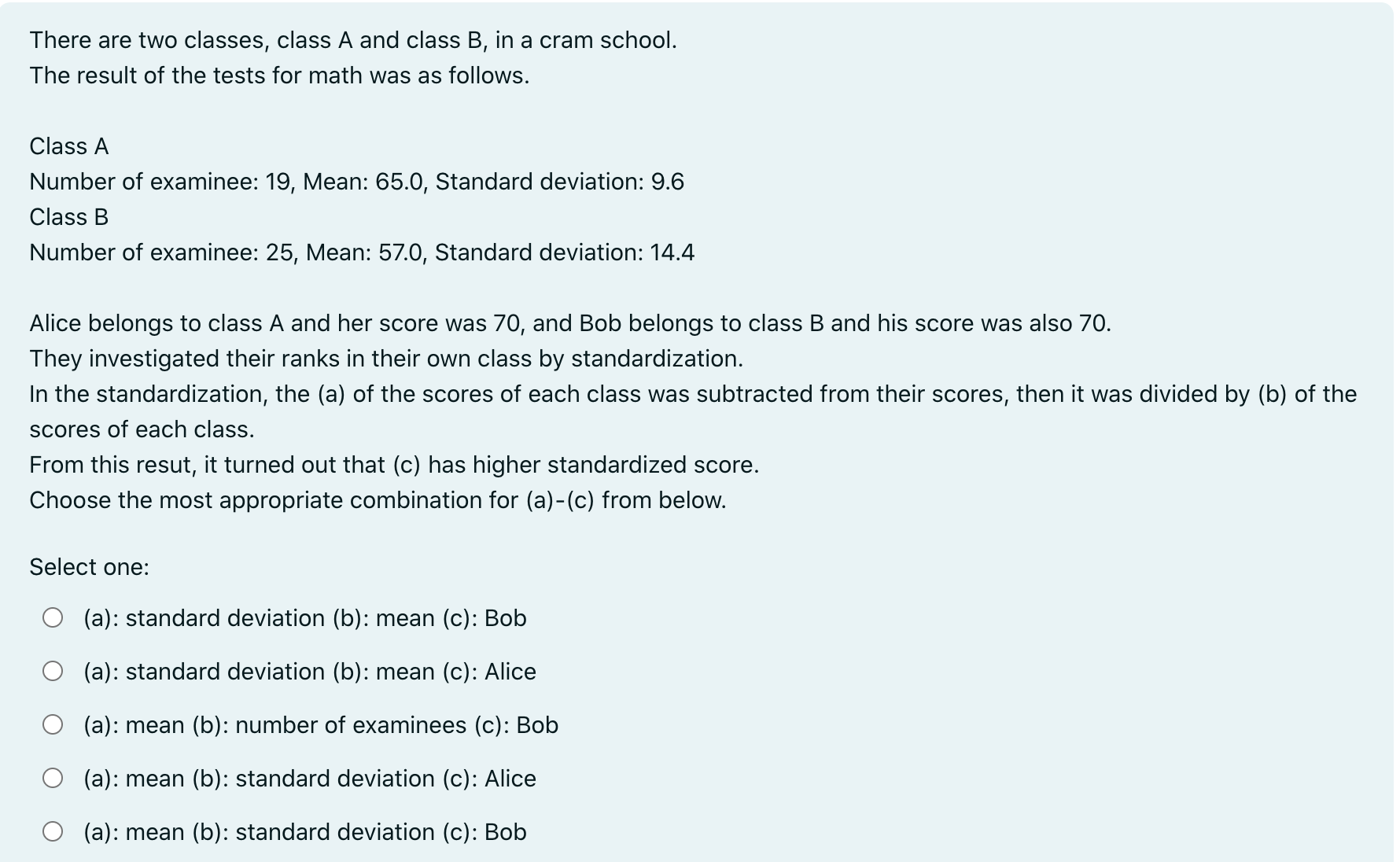 Solved There are two classes, class A and class B, ﻿in a | Chegg.com
