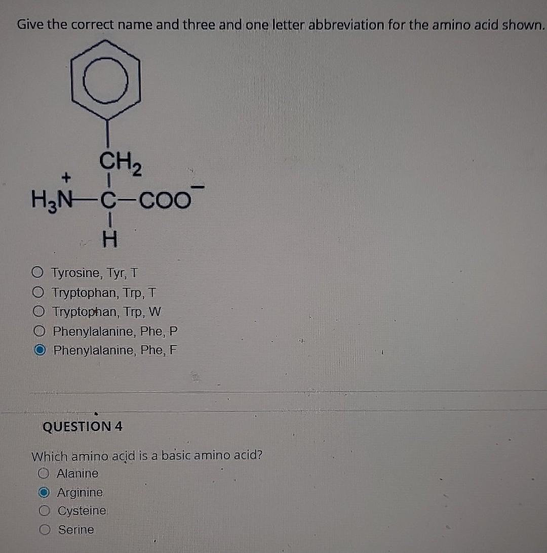 Solved Give the correct name and three and one letter | Chegg.com