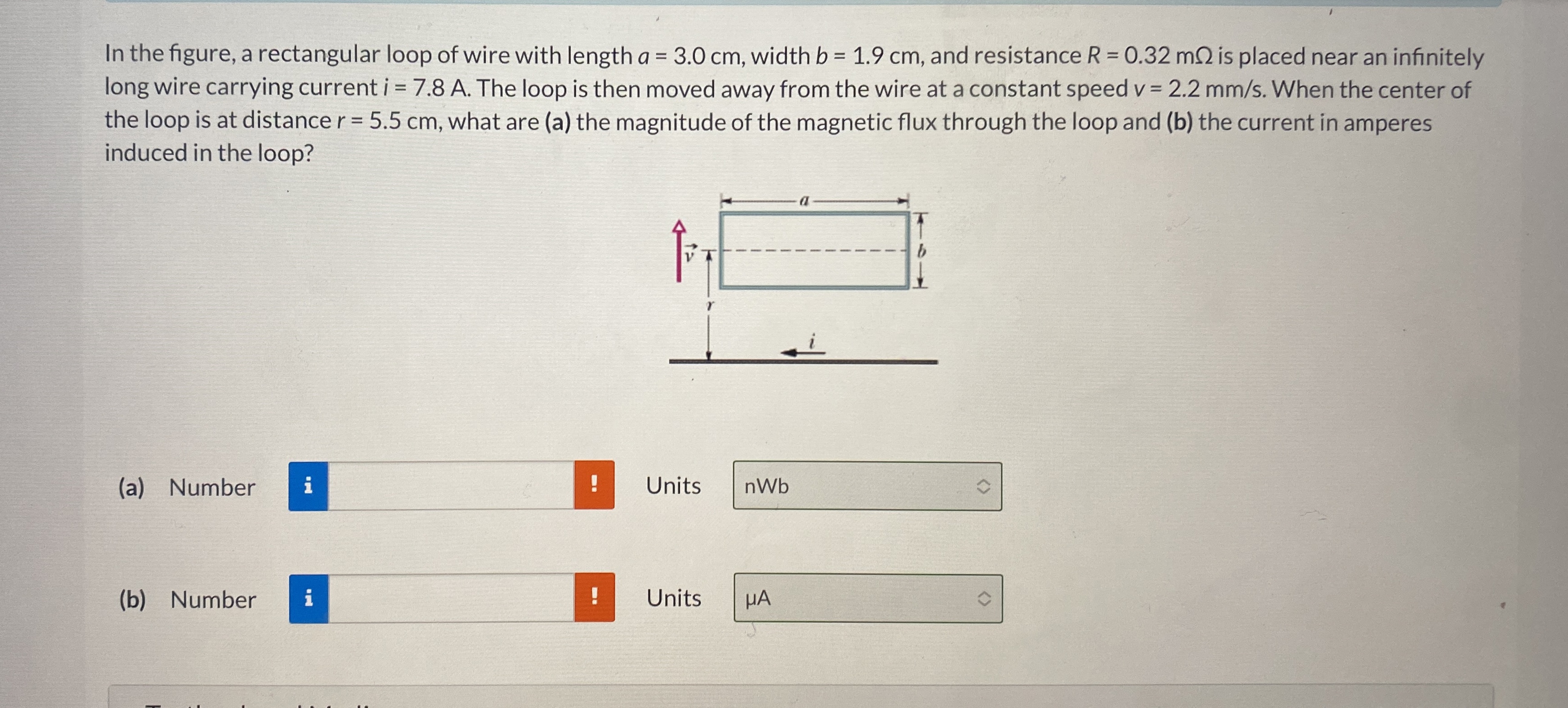 Solved by an EXPERT In the figure, a rectangular loop of wire with length | Chegg.com