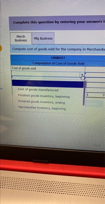 Solved Exercise 1-10 (Algo) Cost of goods sold computation | Chegg.com