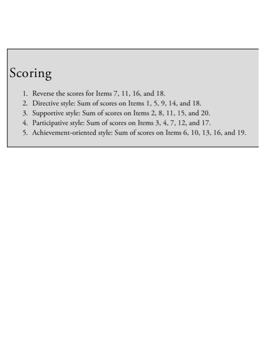 please complete the Path-Goal | Chegg.com