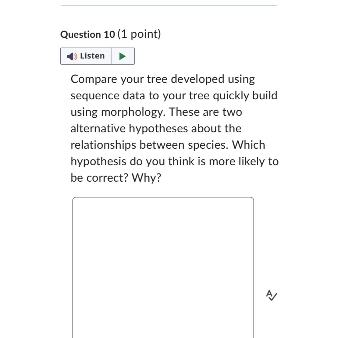 Solved Morphology-based phylogenyConsider the morphology of | Chegg.com