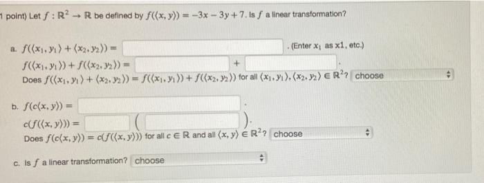 Solved (1 point) Let S:R-R be defined by f(x) = (-4x, -8x, 5 | Chegg.com