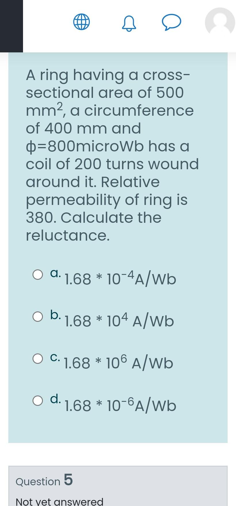 Solved О a A ring having a cross- sectional area of 500 mm2, | Chegg.com
