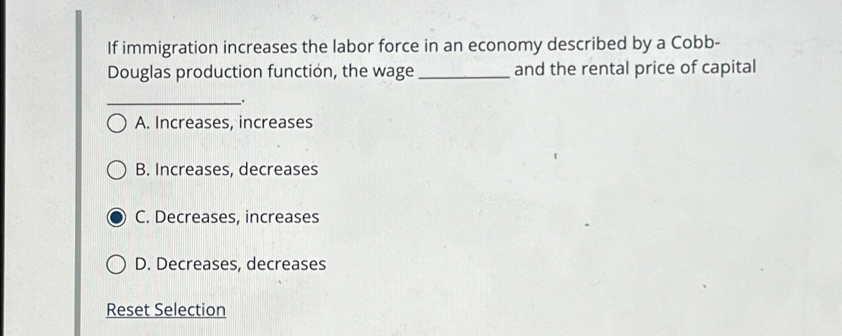 Solved If immigration increases the labor force in an | Chegg.com