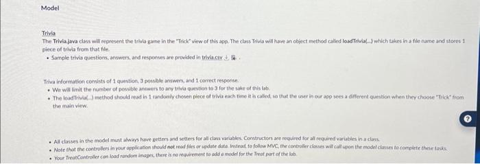 Solved Trivia piece of trivia from that file. - Sample | Chegg.com