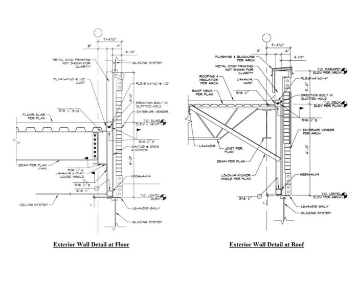 Typical Steel Framing Interior Elevation Building | Chegg.com