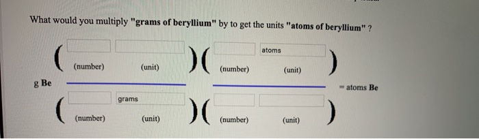 solved-what-would-you-multiply-grams-of-beryllium-by-to-chegg