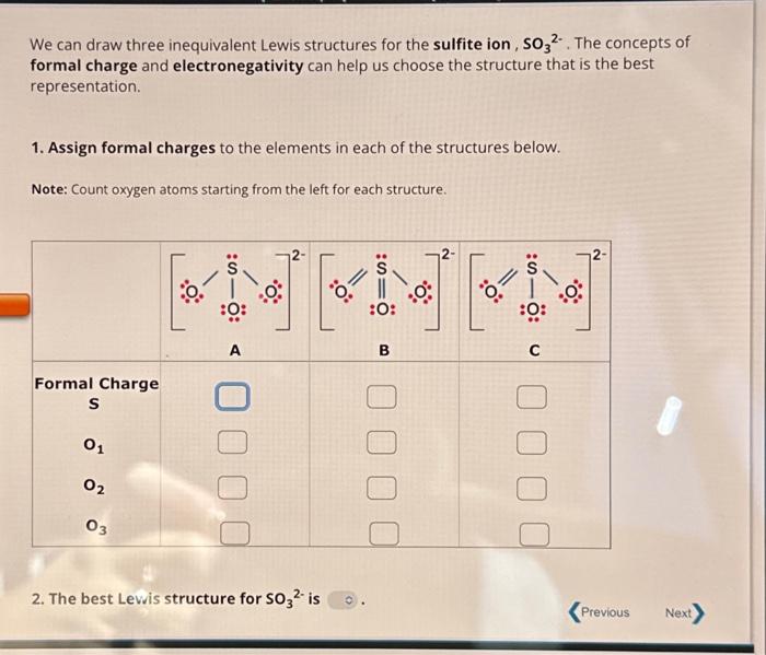 We can draw three inequivalent Lewis structures for | Chegg.com