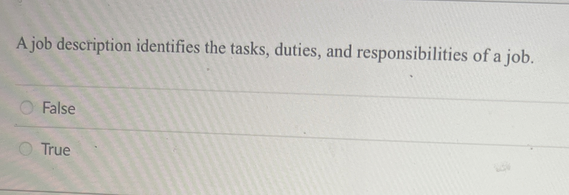Solved A job description identifies the tasks, duties, and | Chegg.com