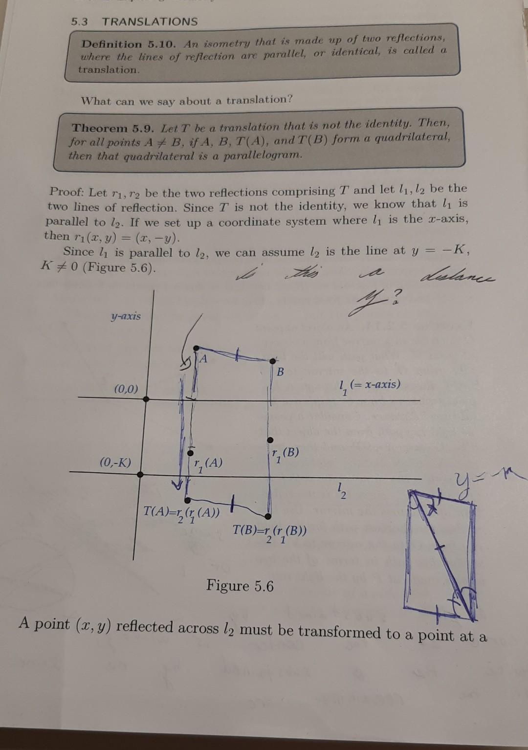 Solved Definition 5.10. An isometry that is made up of two | Chegg.com
