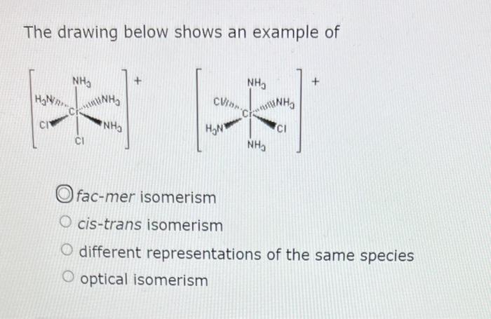 Solved The drawing below shows an example of cis-trans | Chegg.com