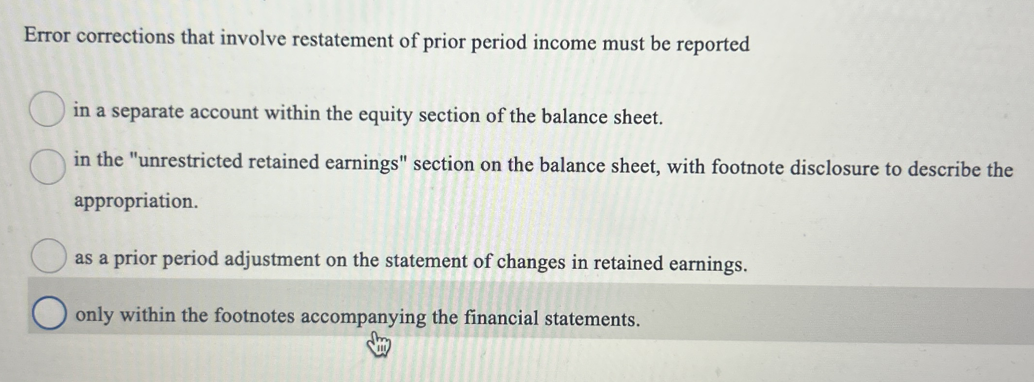 Solved Error corrections that involve restatement of prior | Chegg.com