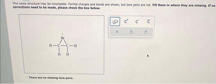 Solved This Lewis structure may be incomplete. Formal | Chegg.com
