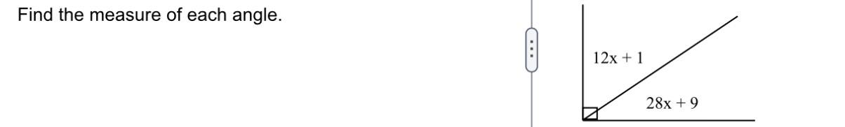 Solved Find the measure of each angle. | Chegg.com