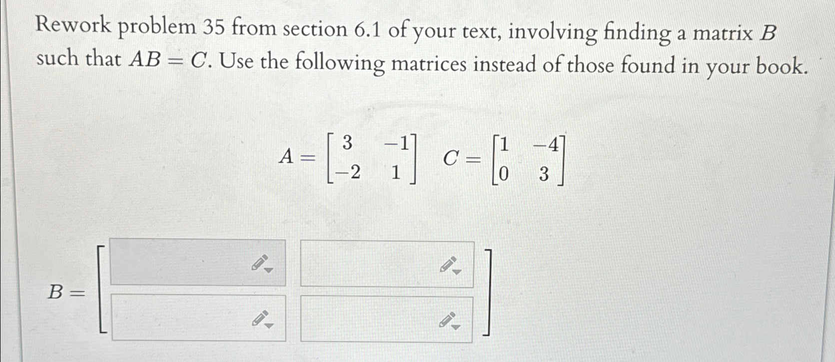 Solved Rework problem 35 ﻿from section 6.1 ﻿of your text, | Chegg.com