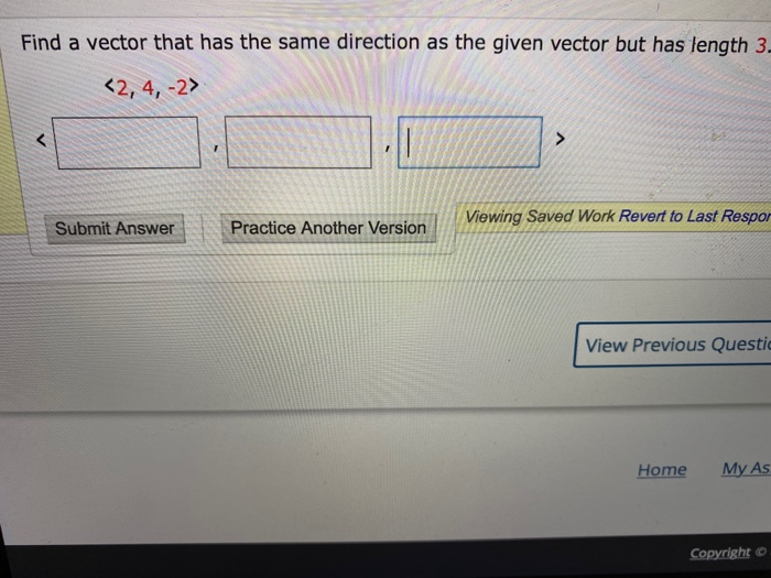Solved Find a vector that has the same direction as the | Chegg.com