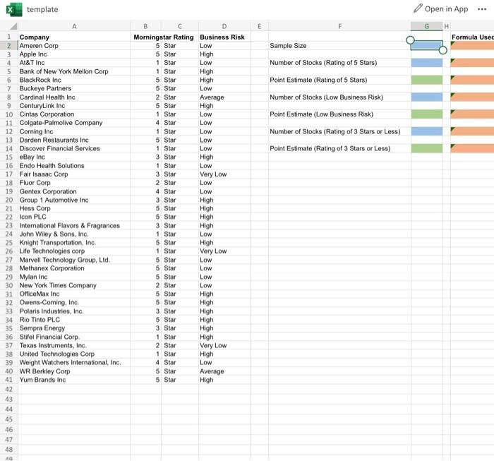 Solved Morningstar publishes information on 1208 company | Chegg.com