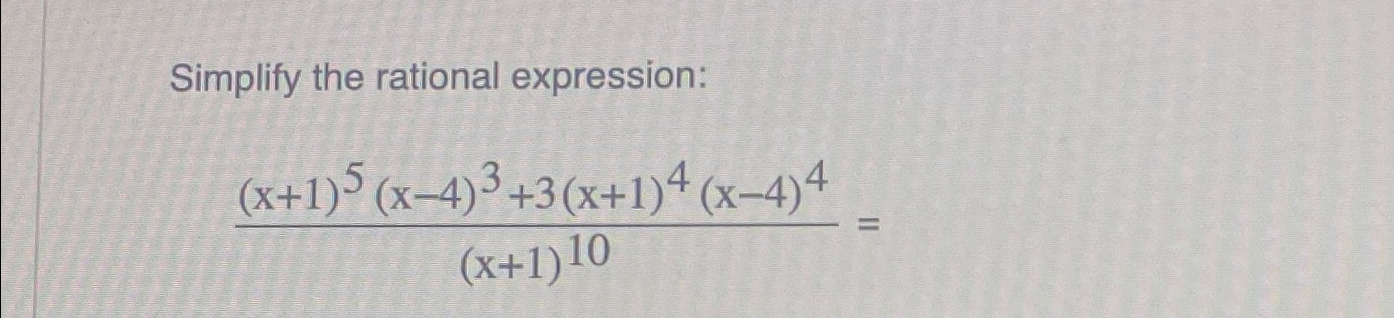 Solved Simplify the rational | Chegg.com