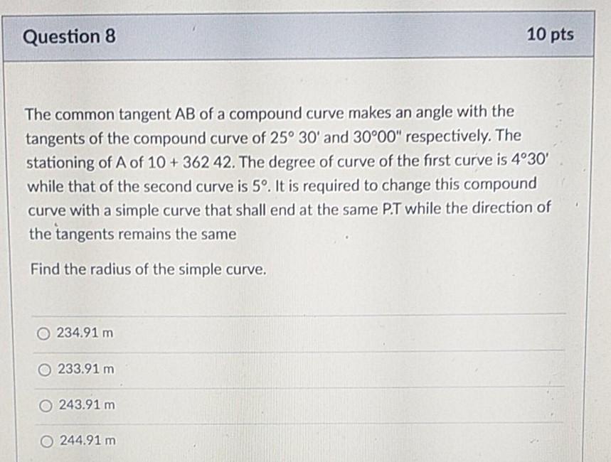 Solved Question 8 10 pts The common tangent AB of a compound | Chegg.com
