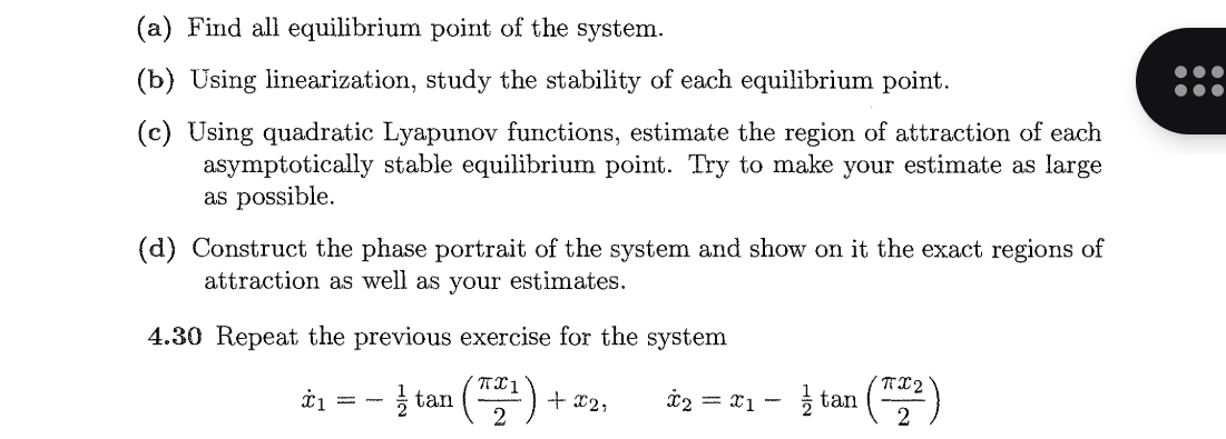 Solved (a) ﻿Find all equilibrium point of the system.(b) | Chegg.com
