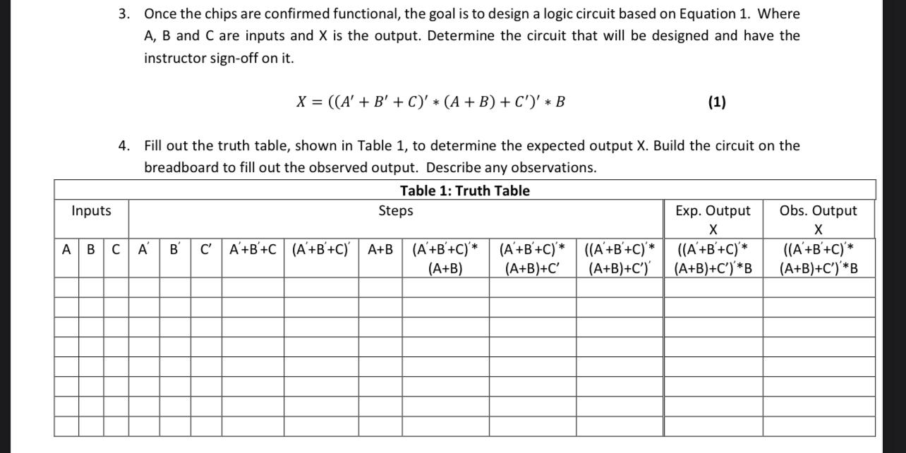 Solved Once the chips are confirmed functional, the goal is | Chegg.com