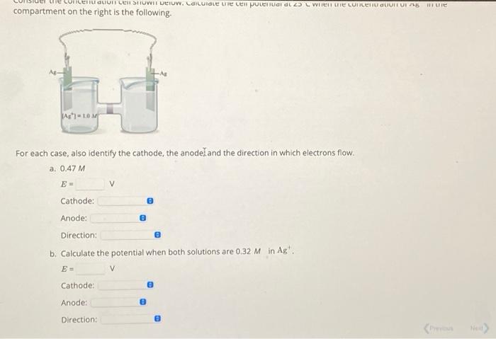 Solved compartment on the right is the following. For each | Chegg.com