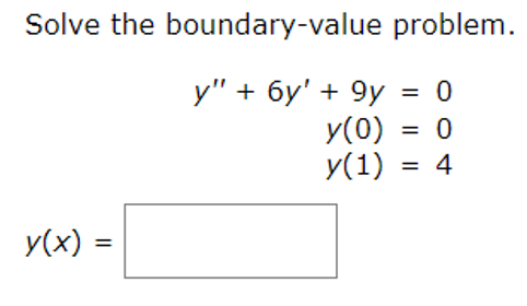 Solved Solve the boundary-value | Chegg.com