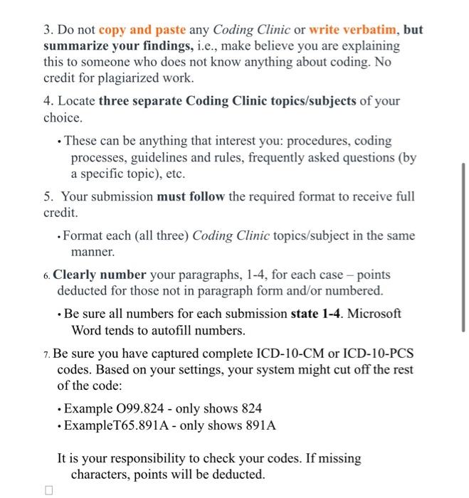 Introduction 1. Coding Clinic is a publication that | Chegg.com