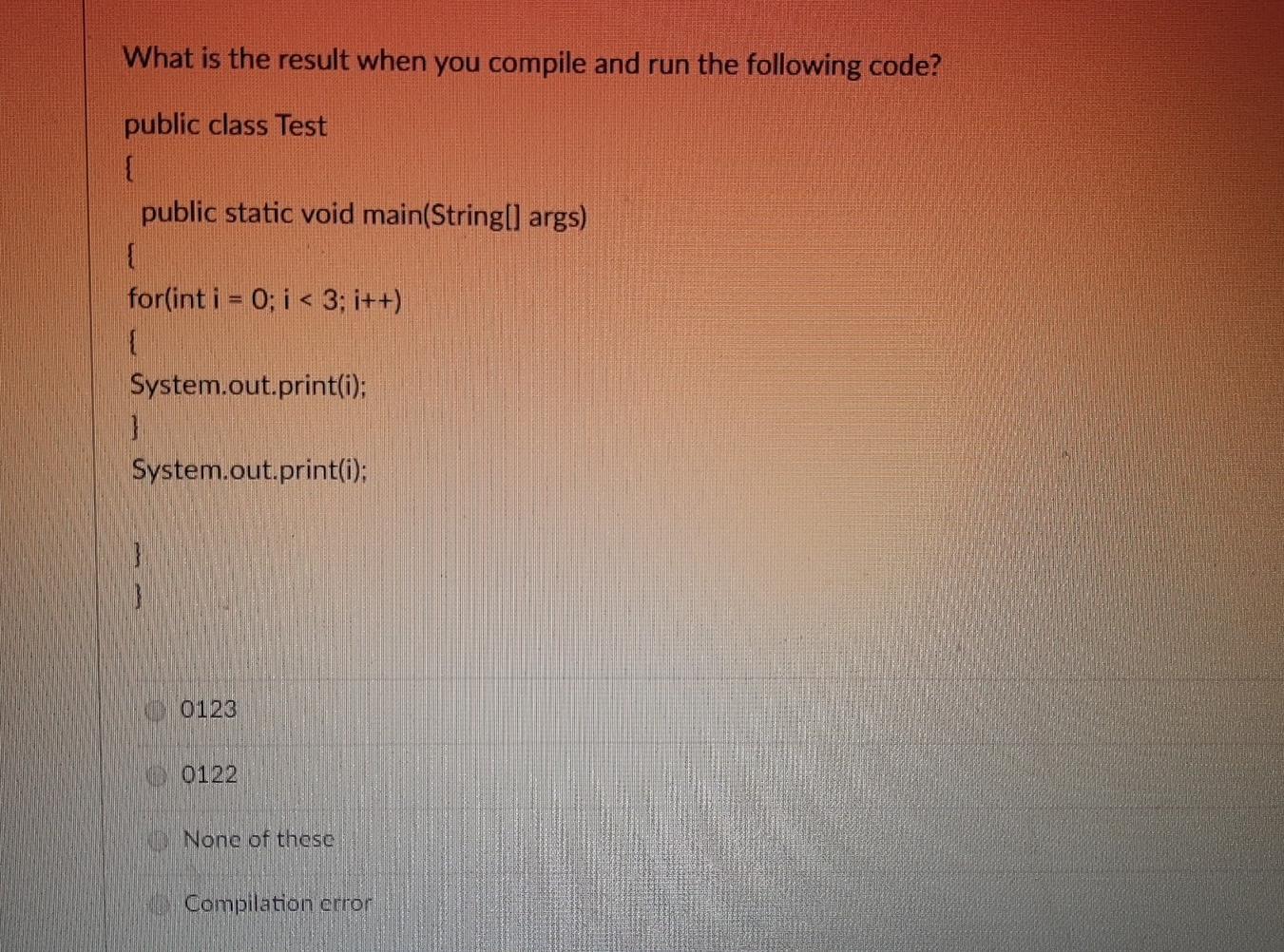 Solved What Is The Result When You Compile And Run The Chegg