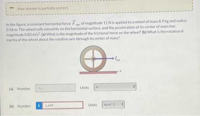 Solved In the figure, a constant horizontal force Fapp of | Chegg.com