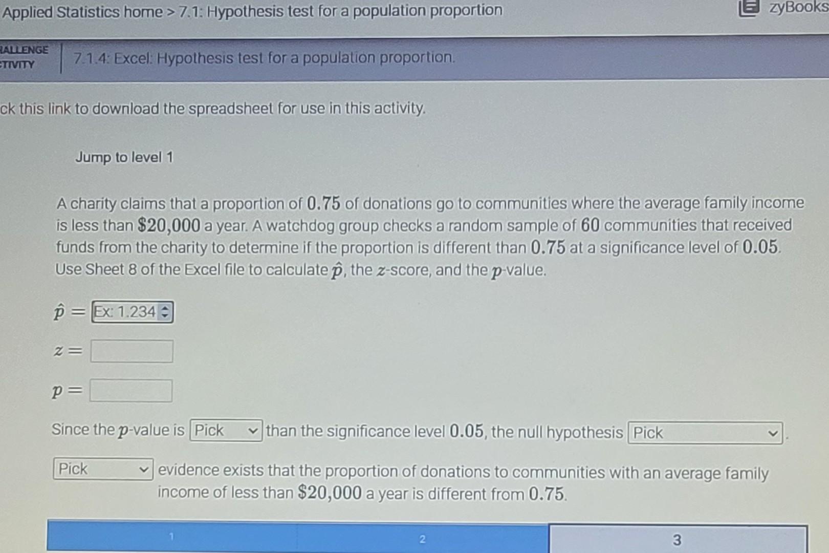 Applied Statistics home > 7.1: Hypothesis test for a | Chegg.com
