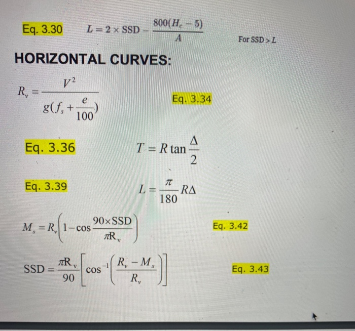 Solved A horizontal curve on a two-lane highway (10-ft | Chegg.com