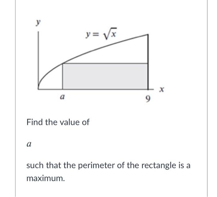 Solved A rectangle with sides parallel to the x- and y-axis | Chegg.com