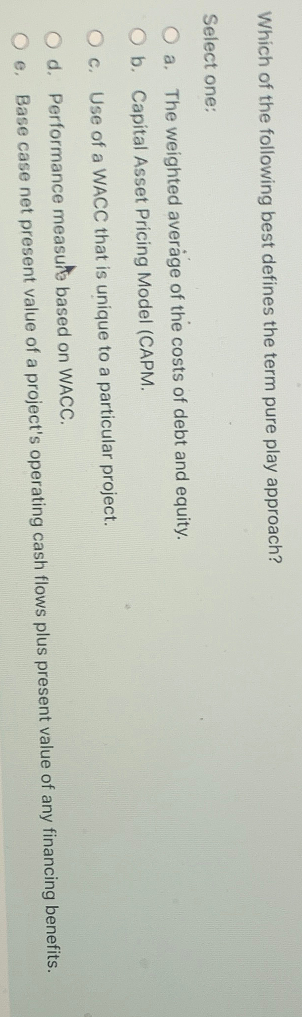 Which of the following best defines the term pure | Chegg.com