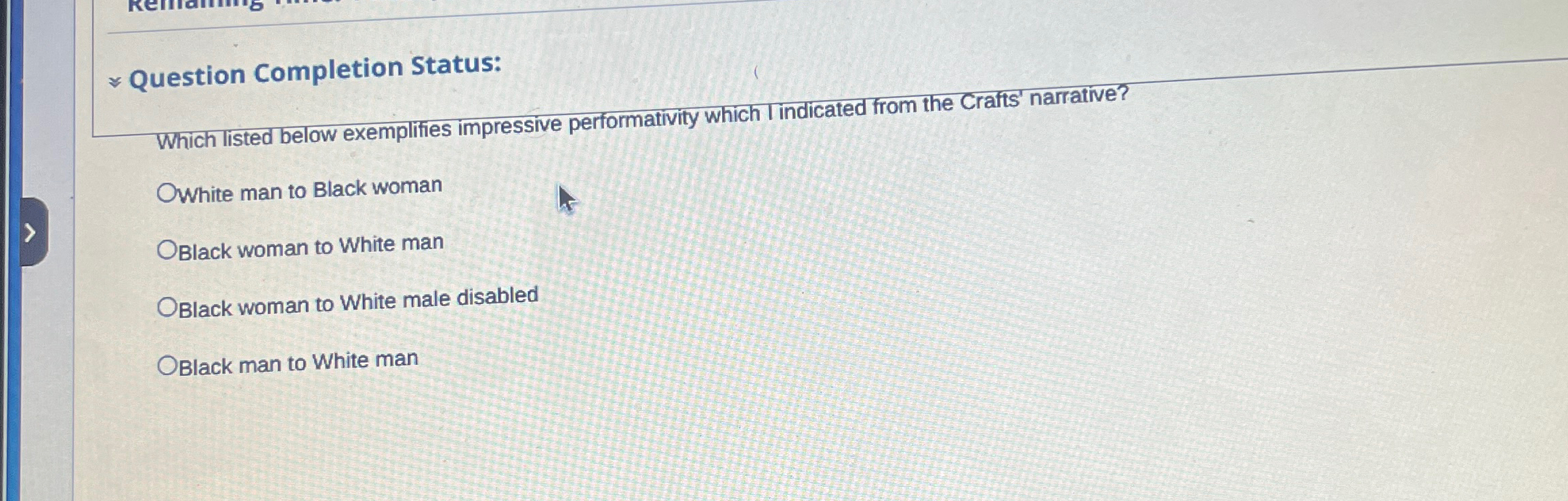 Solved Question Completion Status:Which listed below | Chegg.com