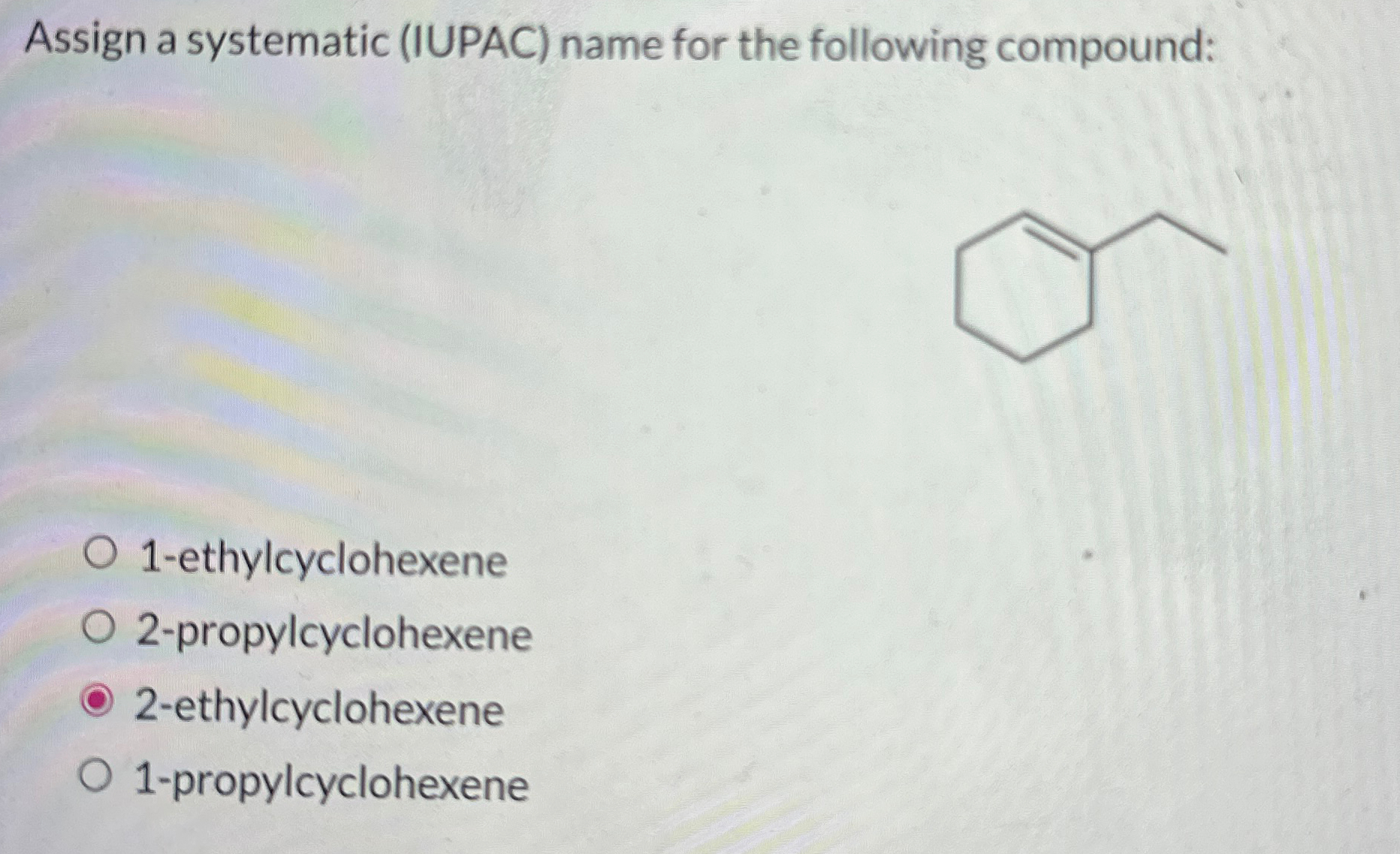 Solved Assign a systematic (IUPAC) ﻿name for the following | Chegg.com