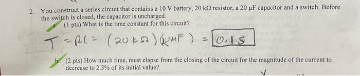 Solved You construct a series circuit that contains a 10 V | Chegg.com