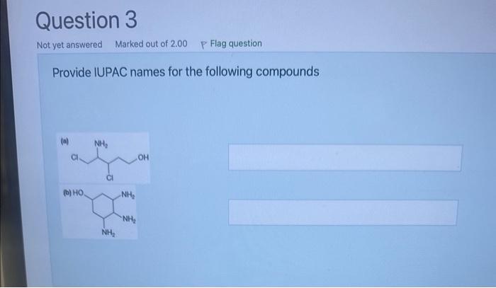 Solved Provide IUPAC names for the following compounds (a) | Chegg.com